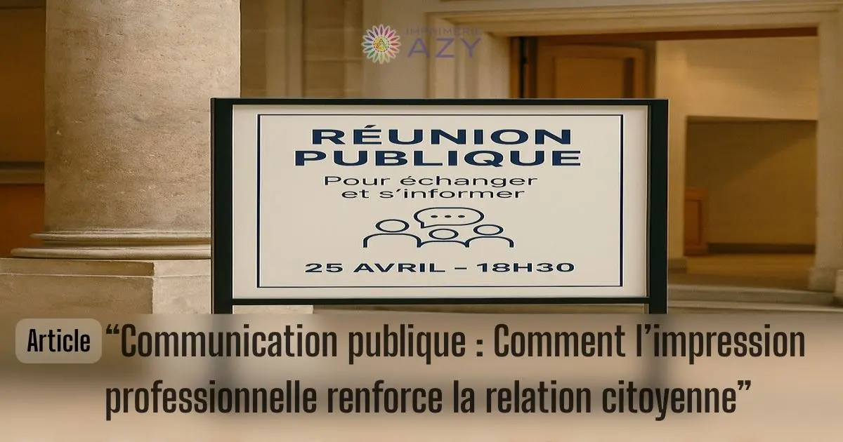 “Communication publique : Comment l’impression professionnelle renforce ...